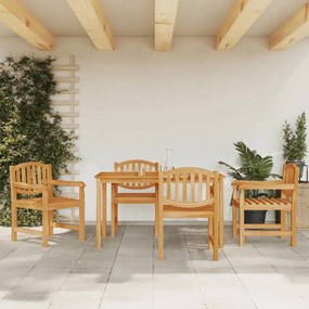vidaXL 5dílný zahradní jídelní set masivní teakové dřevo [3157927]