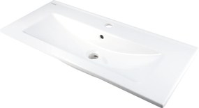Deante Tubo, keramické umyvadlo na zapuštění 815x360x140 mm, bílá lesklá, DEA-CTU_638M