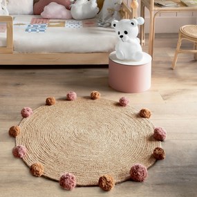 Dětský jutový koberec PONS 78 cm