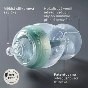 Tommee Tippee Kojenecká láhev C2N ANTI-COLIC 260ml 3ks / od 0 měsíců