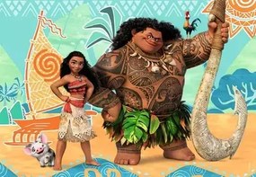 RAVENSBURGER Puzzle Odvážná Vaiana: Přátelé / 2x24 dílků