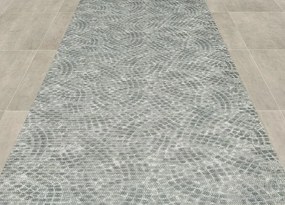 Breno Koupelnová pěnová předložka SOFTY-TEX 79832.2 mozaiková dlažba, šíře 65 cm, Šedá