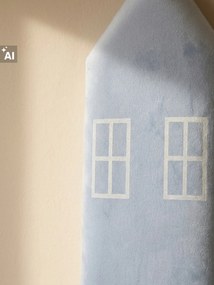 Sinsay - Čalouněný panel s motivem domku - modrá