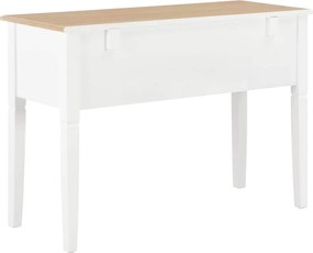 Psací stůl bílý 109,5 x 45 x 77,5 cm dřevo 280069