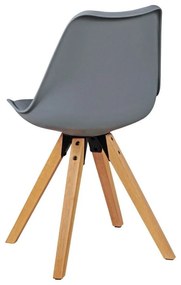 Bruxxi Jídelní židle Otto (SET 2 ks), šedá