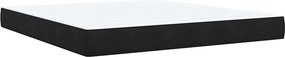 Box spring postel s matrací černá 180x200 cm samet 3287802