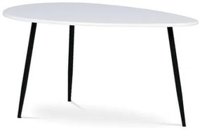 Autronic Konferenční stůl Konferenční stůl, MDF deska, bilý matt, černý kov (AF-3012 WT)