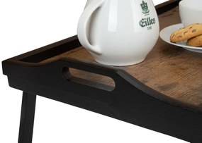 Podnos AURELIA RUSTIC černý / hnědý