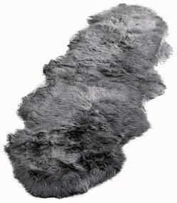 Šedá ovčí kožešina Native Natural Double, 60 x 240 cm
