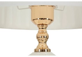 Bílá stolní lampa s textilním stínidlem (výška 57 cm) Caserta – Mauro Ferretti
