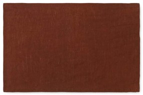 ferm LIVING Látkové prostírání Linen Cinnamon - set 2 ks, hnědá barva, textil