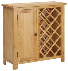 Stojan na víno na 11 lahví 80 x 32 x 80 cm masivní dubové dřevo,  289200 HangarStore.cz