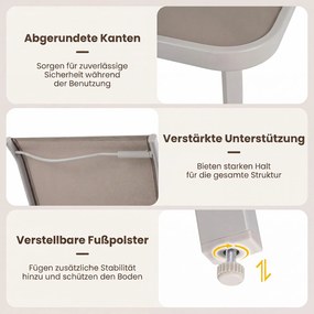 Costway Sada zahradního nábytku 3-dílná sada balkonů s 2 židlemi a odkládacím