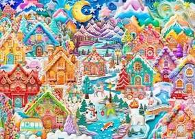 ALIPSON Puzzle Barevná noc v Cookietownu / 1500 dílků / od 14 let