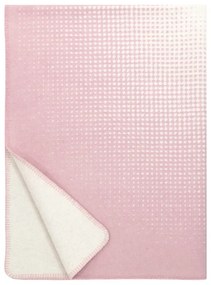 Vlněná deka Juhannus 100x150, růžová / Finnsheep