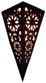 Orientální železné nástěnné svítidlo EWL07