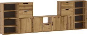 5 kusů TV skříněk s úložným prostorem "ODDA" Borovicový masiv 3365376