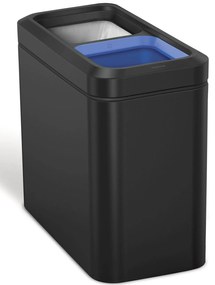 Odpadkový koš na tříděný odpad, Simplehuman 20 l (10/10), otevřený, matná černá ocel