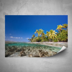 Plakát - Pláž Seychely (60x40 cm) - PopyDesign