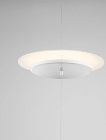 Matně bílá hliníková LED stmívatelná stojací lampa (výška 330 cm) Olos – Nova Luce