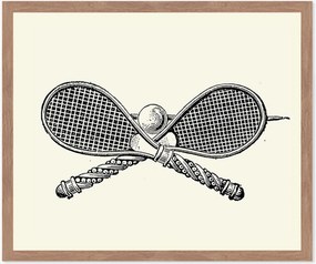 Zarámovaný digitální tisk Tennis Rackets, v různých velikostech