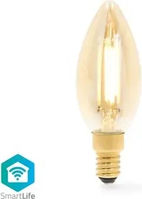 Nedis SmartLife LED žárovka / Wi-Fi / E14 / 470 lm / 4.9 W / Android