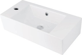 Deante Deskové/závěsné umyvadlo Hyacint New 50x36 cm, levé - CDY 6U2L, keramika