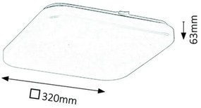 Rabalux 3344 - LED Stropní svítidlo ROB LED/32W/230V