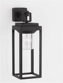 NV 9492500 Venkovní nástěnné svítidlo FIGO antracitový hliník a čirý akryl E27 1x12W 220-240V bez žárovky IP65 - NOVA LUCE