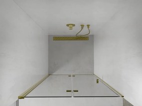 Mexen Lima skládací sprchové dveře 80 cm, transparentní, zlaté - 856-080-000-50-00