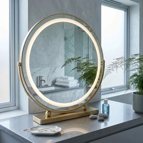 Rea Rea, Zrcadlo LED MAKE-UP L.Gold 50 cm, HOM-01810