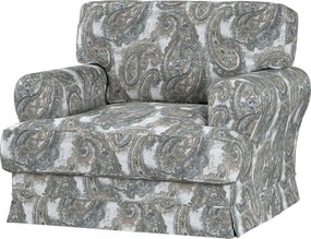 Potah na křeslo IKEA Ekeskog barva vícebarevná látka pletený vzor, vzorované