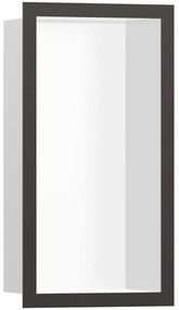 Hansgrohe XtraStoris Individual Zápustná polička 30x15x10 cm, matná bílá/černý chrom 56096340