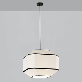 ACB Iluminacion Závěsné svítidlo BAUHAUS, ⌀ 45 cm, 1x E27 15W Barva: Bílá, Barva montury: Bílá