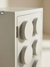Sinsay - Police ve tvaru stavební kostky - šedá