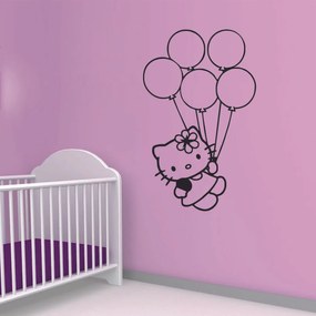 Samolepka na zeď - Hello Kitty (36x60 cm) - PopyDesign