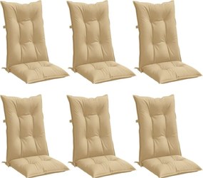 vidaXL Souprava polštářů pro vysokou židli 6 ks Polyester [4002357] Barva: melanžová antracitová