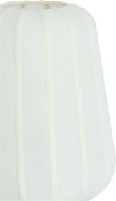 Bílá kovová stolní lampa s textilním stínidlem (výška 29 cm) Bibia – Light &amp; Living