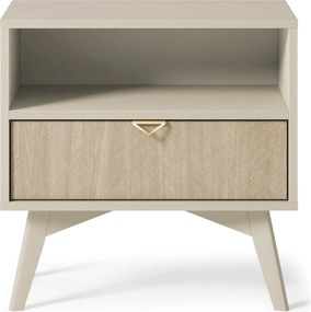 PSK Noční stolek NATURAL, Písková/Scandi 54 cm