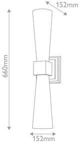 Elstead KRISTY-2WB-DG-OPAL-LED Koupeln. svítidlo KRISTY 2xG9/4W/230V IP44 měděná