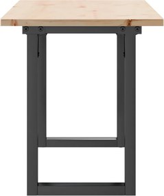 Konferenční stolek s O rámem 110x40x45 cm borové dřevo a ocel 3282667