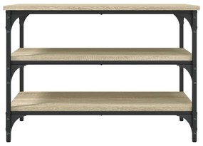 Lavice s botníkem dub sonoma 70 x 38,5 x 49 cm kompozitní dřevo - Default Title