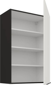 ARIA wb | horní skříňka 60 G-90 1F policová | 60 cm | VYSOKÁ | ANTI FINGERPRINT povrch | černá/bílá