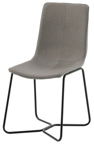 Jídelní židle X, 2ks, šedá, S53xD61xV93