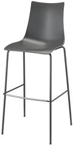 SCAB - Barová židle ZEBRA TECHNOPOLYMER nízká - antracitová