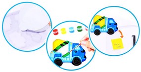 Color day Kreativní sada Vyrob si sám – magnetky stavební stroje DIY