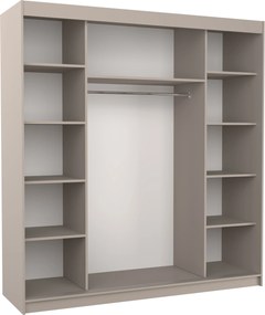 ADRK Furniture Posuvná skříň se zrcadlem DELLA 200 ADRK-SW-DEL-K-200