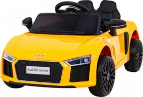 Ramiz Elektrické autíčko Audi R8 pro děti žluté + dálkové ovládání