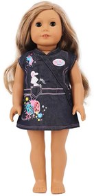 Šatičky pro panenky Baby Born a American girl (43 cm) Varianta: XM323 šaty džínové