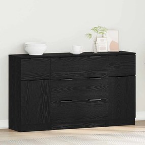 Servírovací skříň 3 ks Černý dub 121 x 30 x 70 cm 3332538